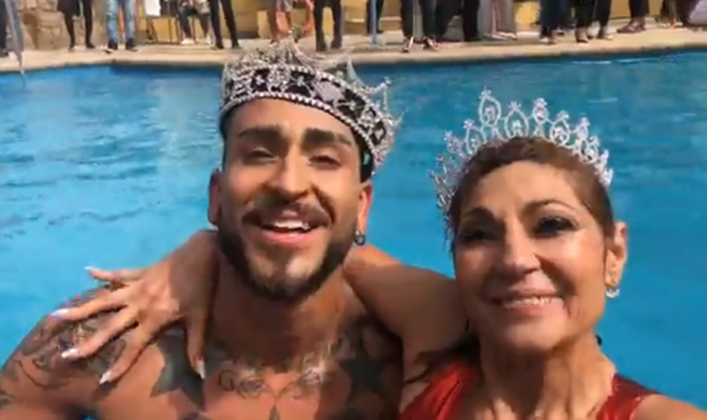 [VIDEO] Así fue el “piscinazo” de los reyes del Festival de Viña del ...