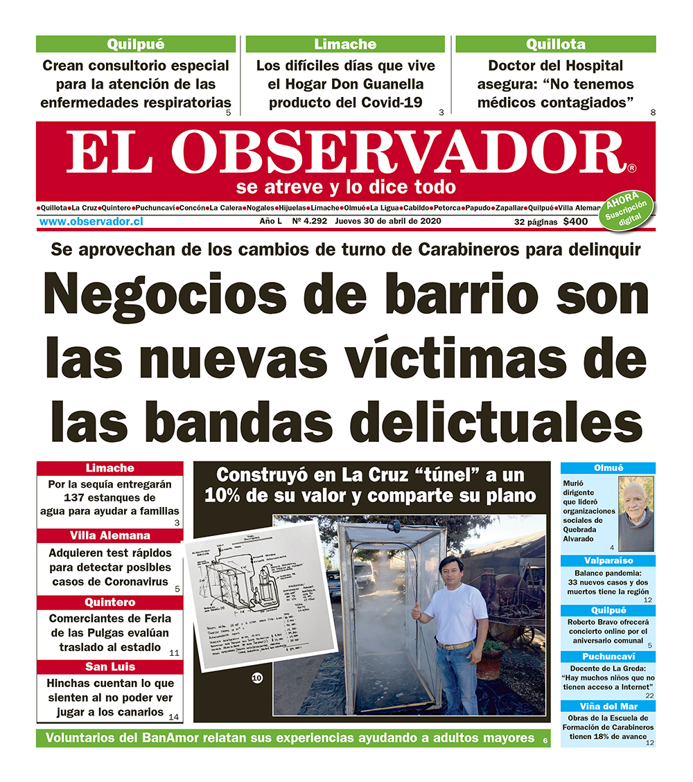 PORTADA-CENTRO-300420 | El Observador