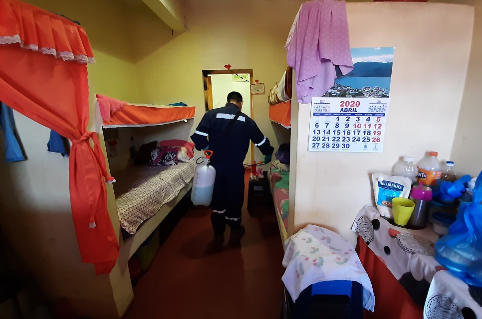 Cárcel de Quillota es sanitizada todos los días para evitar contagios ...