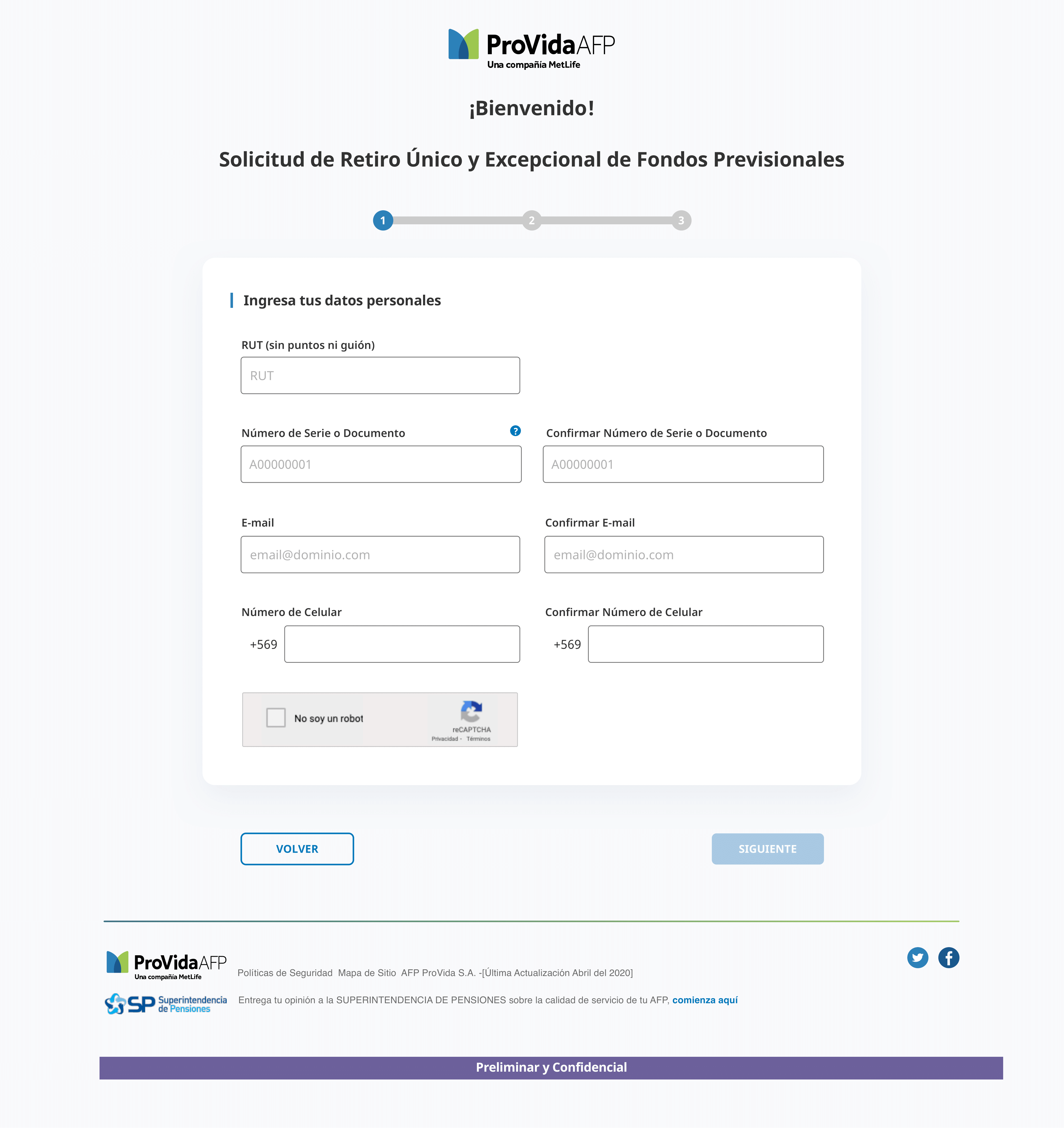 Formulario único AFP Provida-04 | El Observador