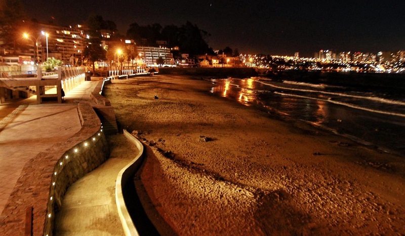 [FOTOS] Así luce Playa Amarilla de Concón con las mejoras de su paseo ...