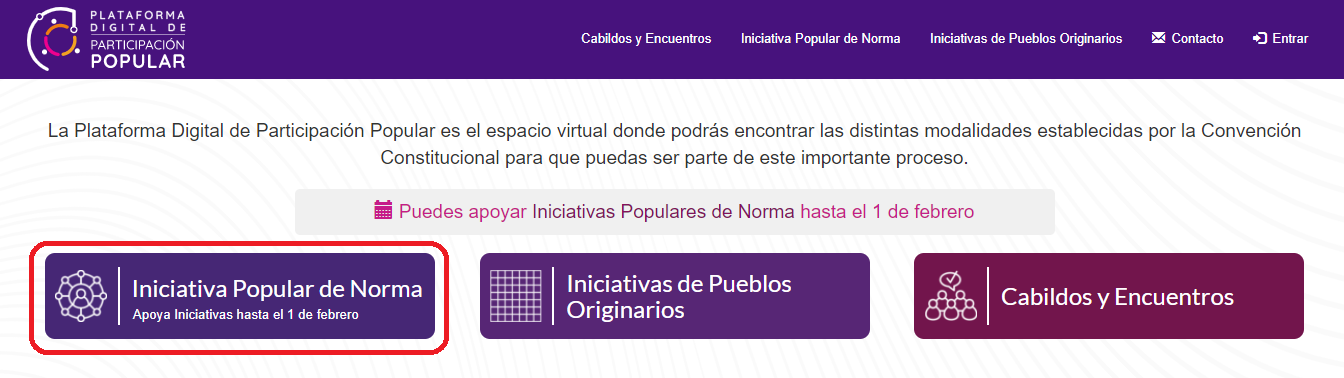 Iniciativa Popular De Norma El Observador