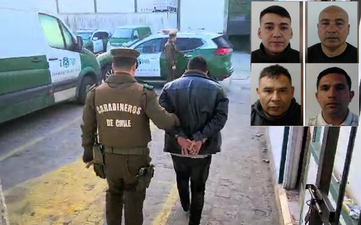 Capturan a uno de los 5 reos que se fugaron de la Cárcel de Valparaíso