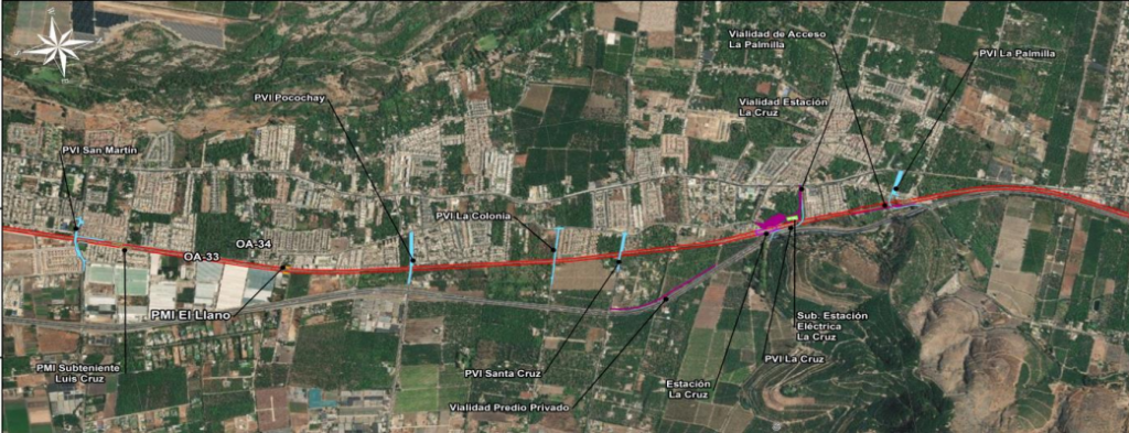 Extensión tren La Cruz | El Observador