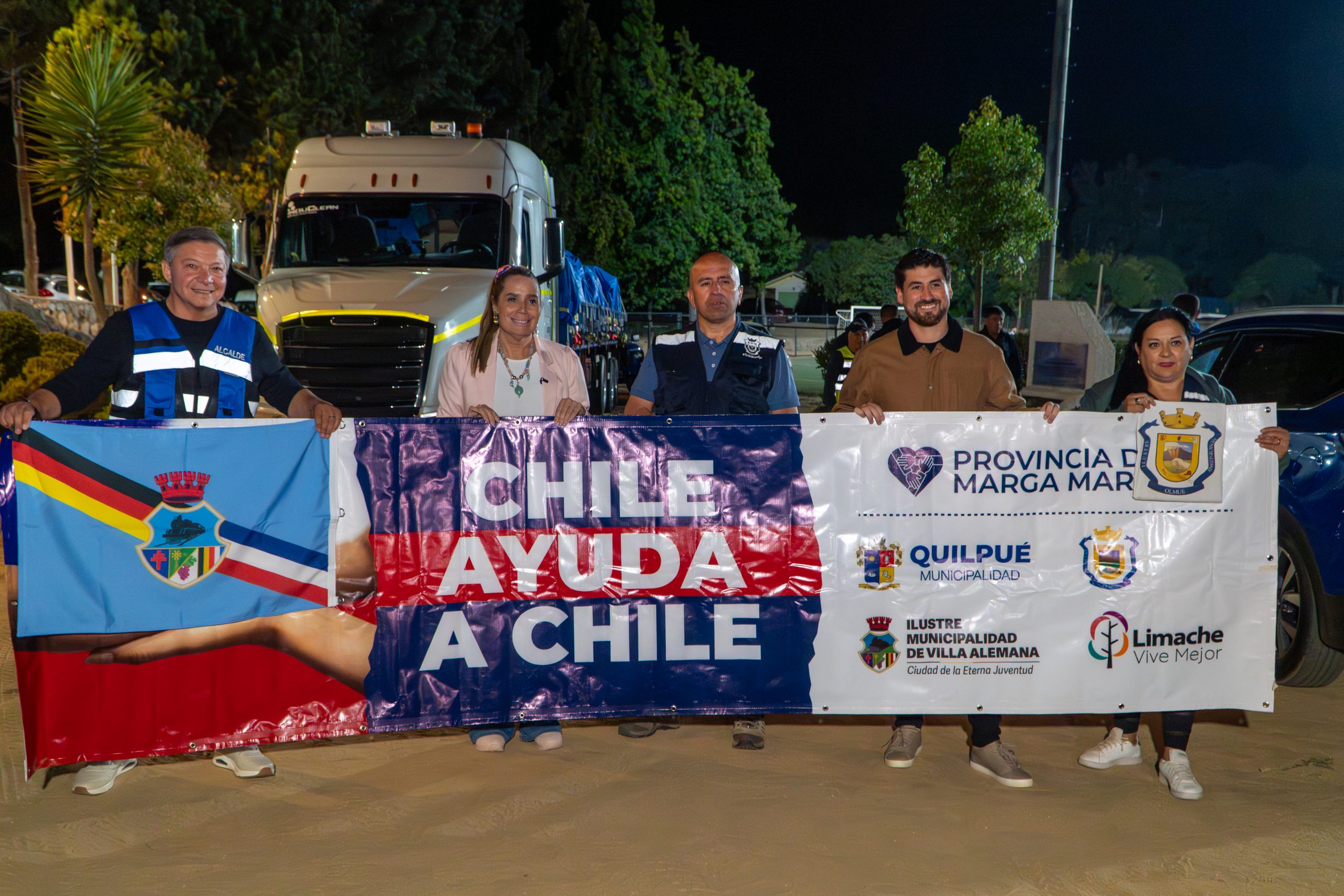 Marga Marga envía 80 toneladas de ayuda al Ñuble