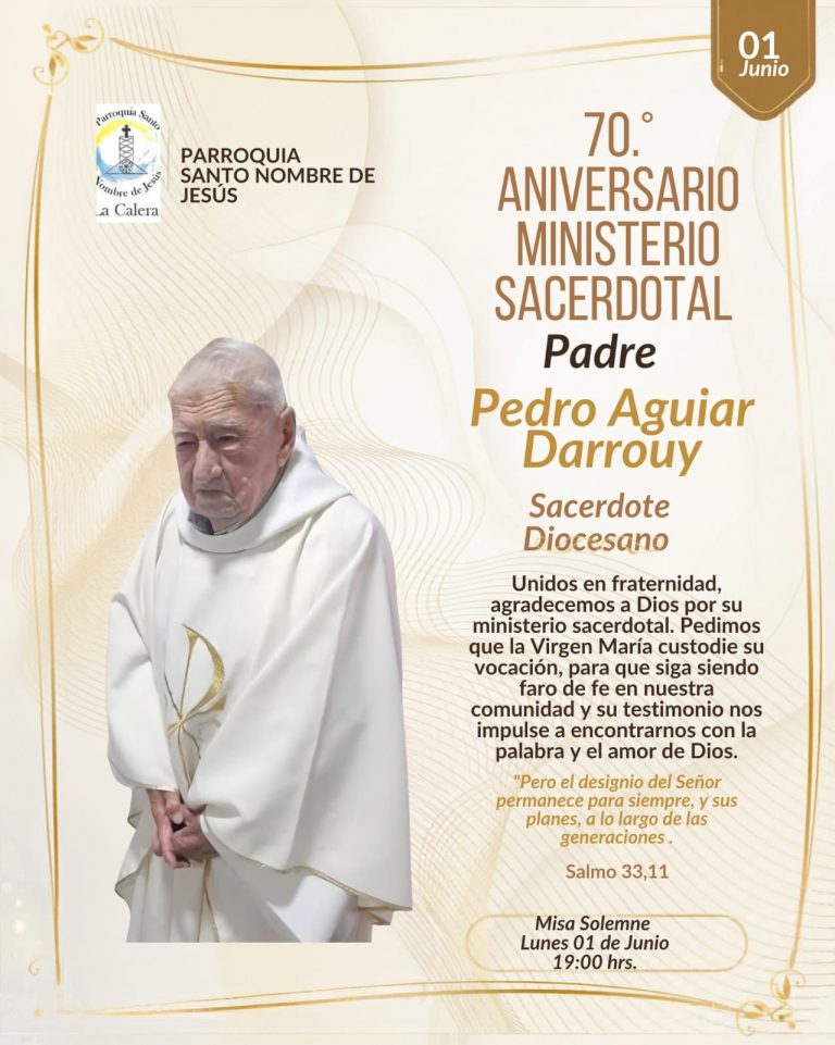 Se cumplen 70 años de sacerdocio del Padre Pedro Aguiar
